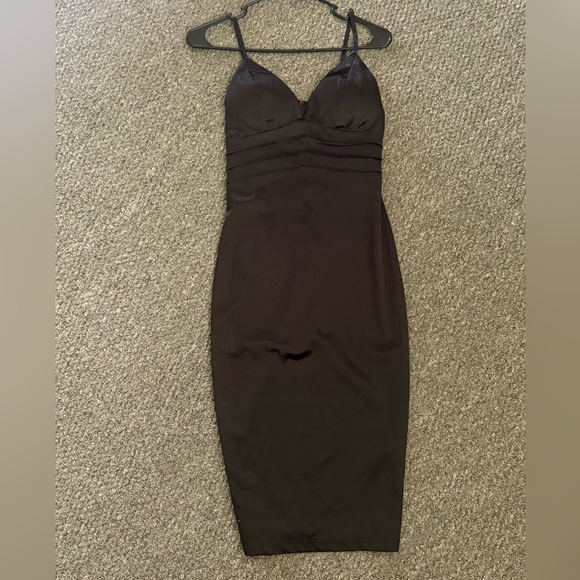 privy | Dresses | Privy Sleek Black Strappy Dress | Poshmark